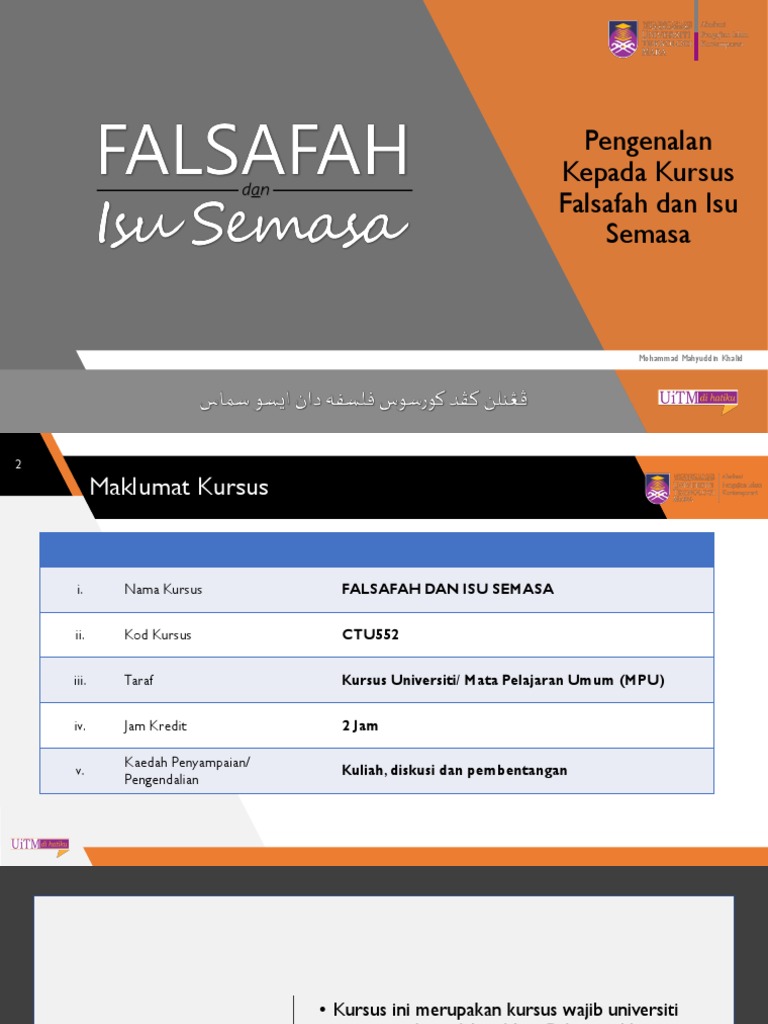 Contoh Laporan Bertulis Falsafah Dan Isu Semasa