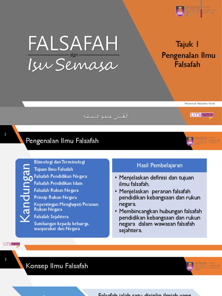 CTU552 Tajuk 1 Pengenalan Ilmu Falsafah | PDF