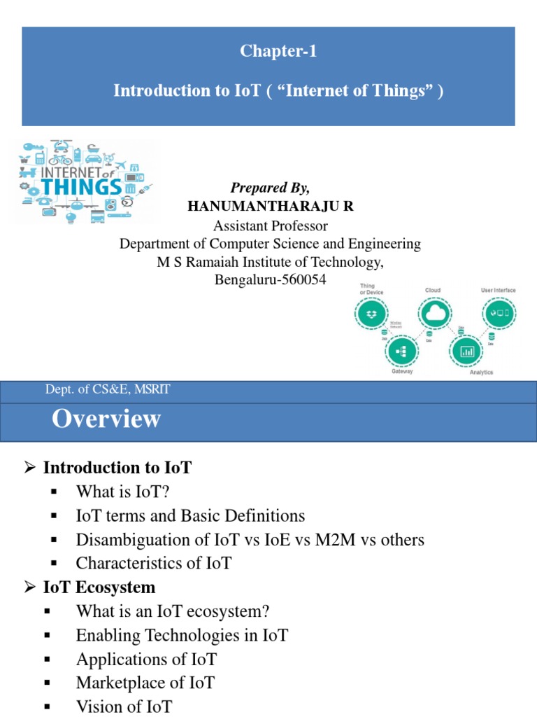 Chapter-1 Introduction To Iot ("Internet of Things") | PDF | Internet ...