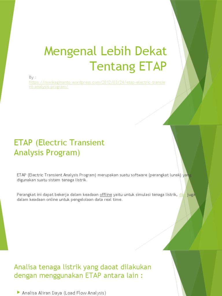 Mengenal Lebih Dekat Tentang ETAP | PDF