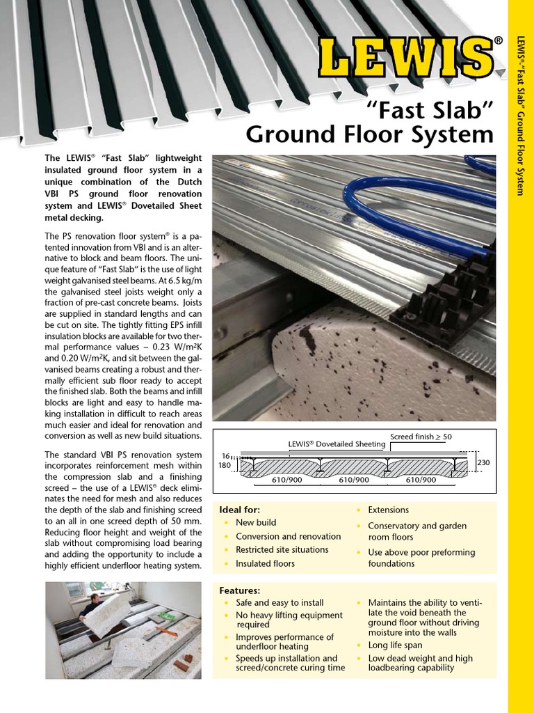 "Fast Slab" Ground Floor System | PDF | Concrete | Building Materials