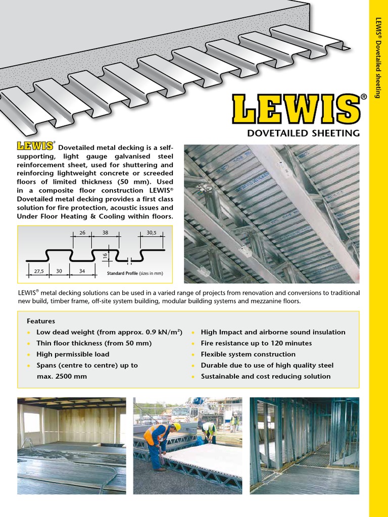 Lewis Leaflet PDF | PDF | Sheet Metal | Concrete
