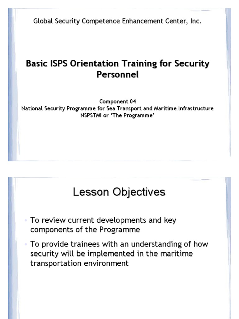 04A - National Security Programme | Download Free PDF | Ships | Shipping