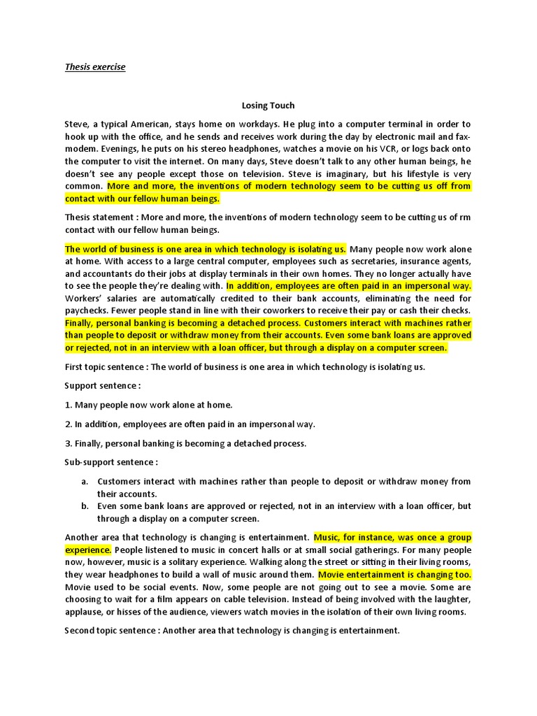 Contoh Thesis Exercise (Academic Writing) | PDF | Videotape | Entertainment