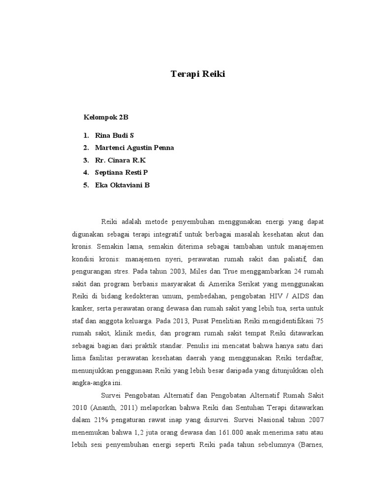 Terapi Reiki | PDF