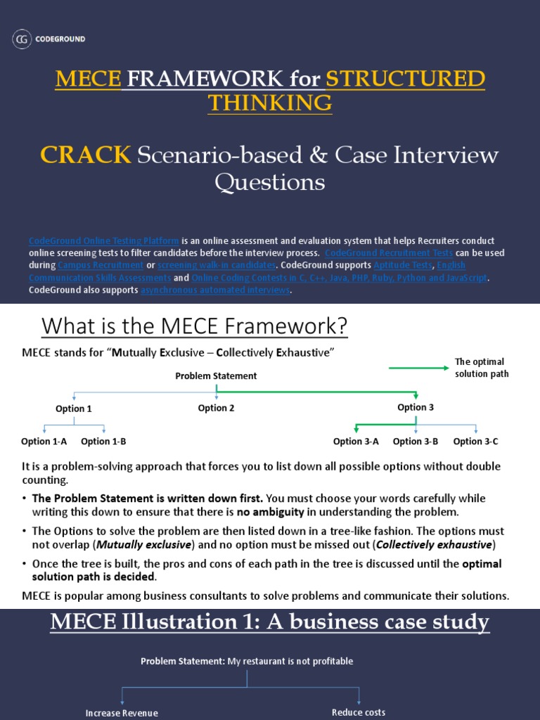 Mece Framework | PDF | Test Driven Development | Job Interview