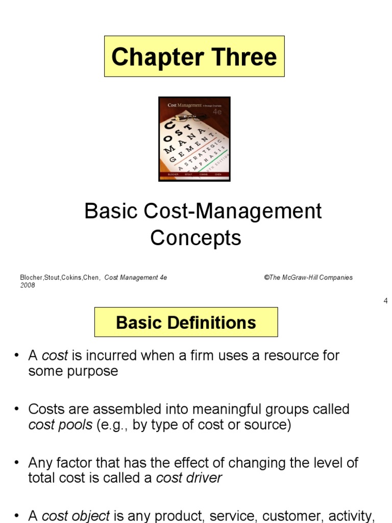 Chapter Three: Basic Cost-Management Concepts | PDF | Cost Accounting ...