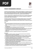 Construction Project Management Checklist | PDF | Construction ...