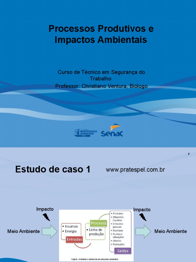 Do Curso Processos Produtivos e Impactos Ambientais | PDF