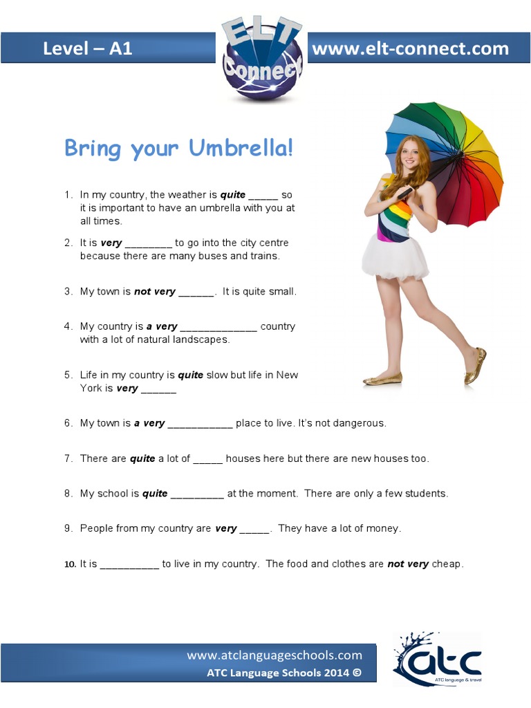 Bring Your Umbrella!: Level - A1 | PDF | Nature