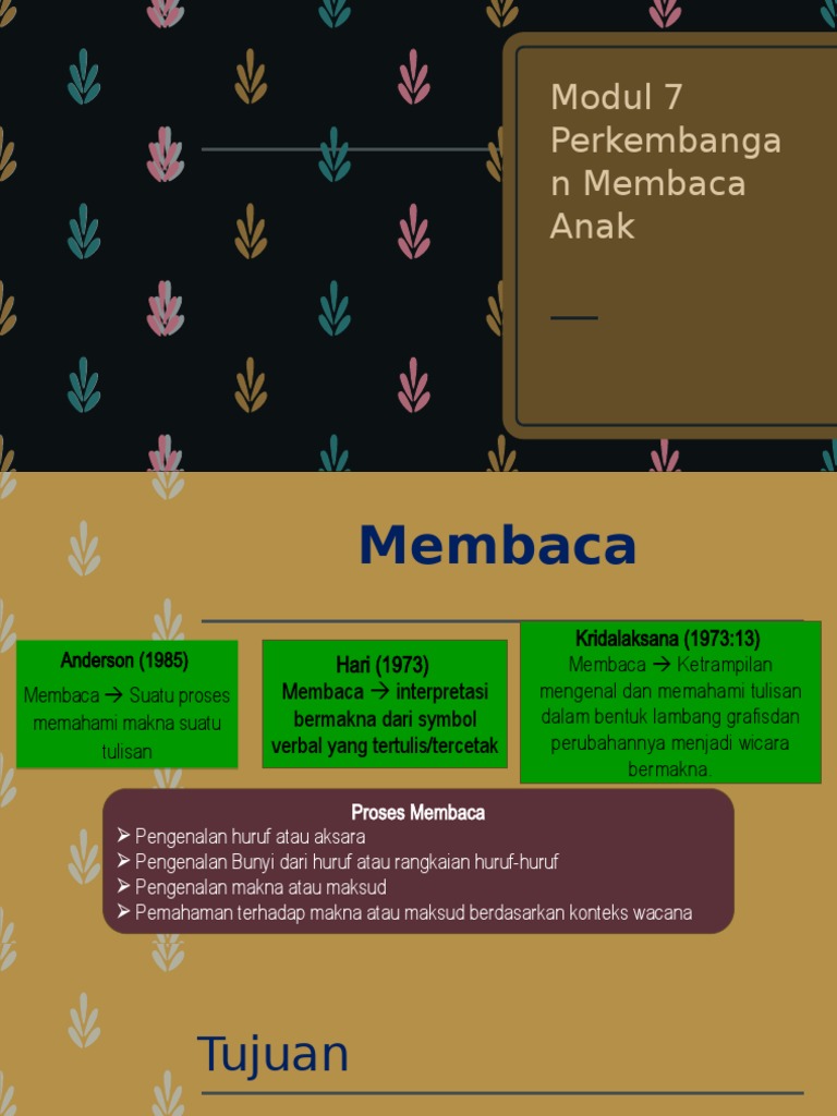 Modul 7 Perkembangan Membaca Anak | PDF