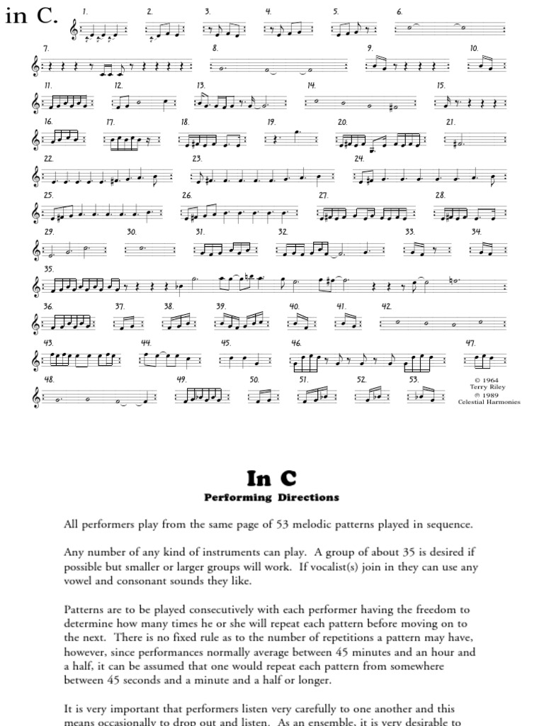 Riley - in C | PDF