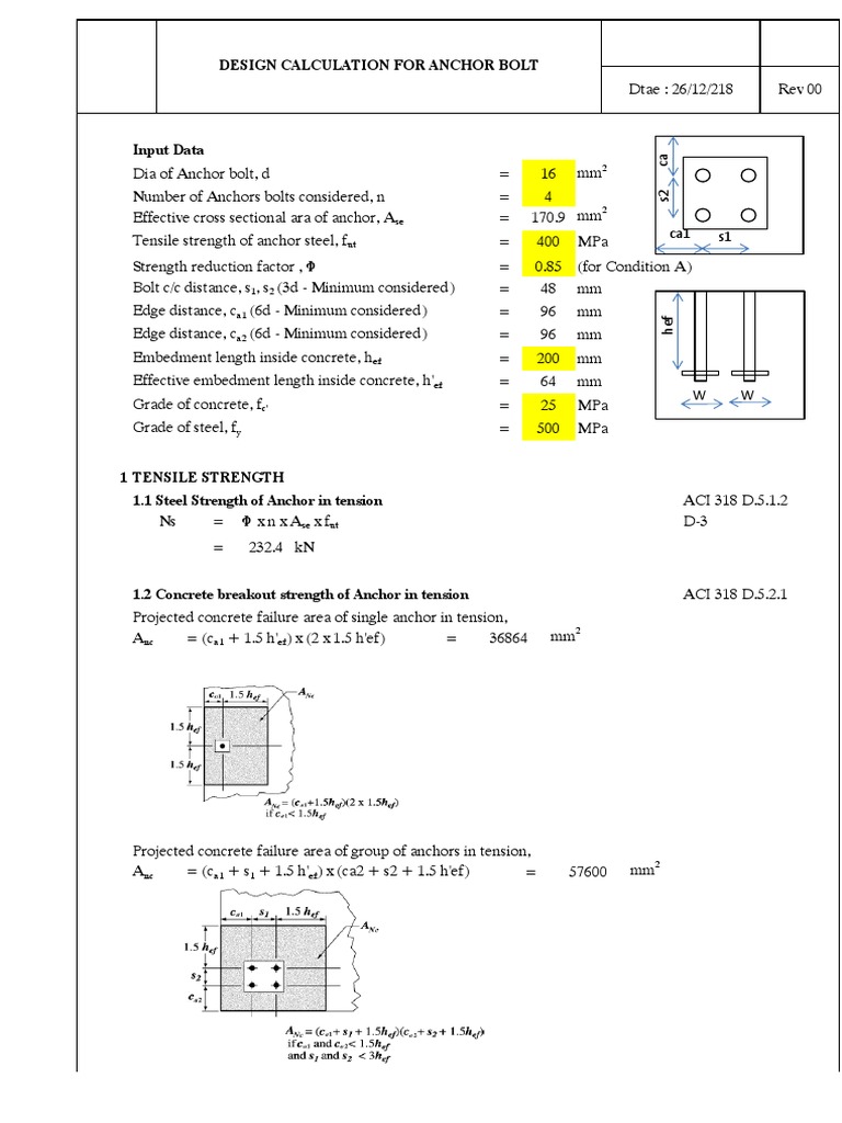 M24 DIA Anchor Bolt Reinforcement | PDF | Composite Material | Components