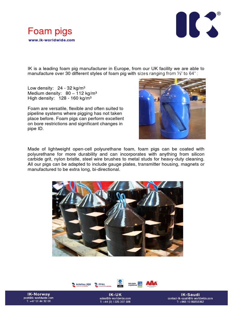Foam Pigs | PDF | Polyurethane | Foam
