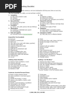 Essential Backpacking Gear Checklist | PDF | Backpacking (Wilderness ...
