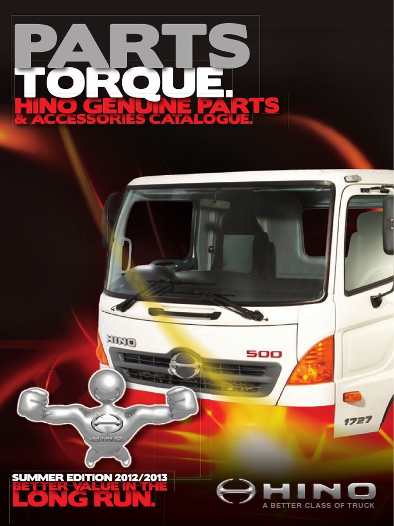 Hino Genuine Parts & Accessories Guide | PDF | Motor Oil | Clutch
