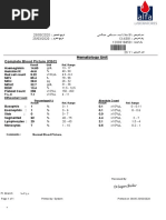 Typhoid Test Report | PDF | White Blood Cell | Blood