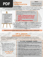 A Level Art Statement of Intent Guide | PDF | Evaluation | Creativity