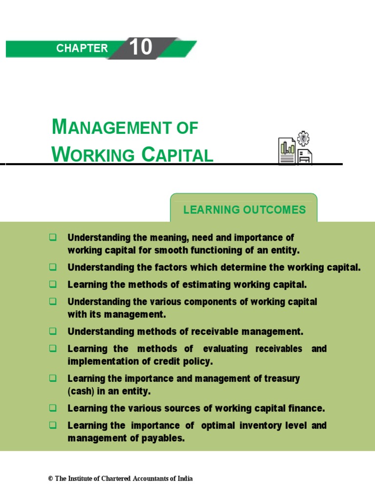 Working Capital | PDF | Working Capital | Inventory