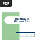 Mail Merge PPT Notes | PDF | Spreadsheet | Microsoft Power Point