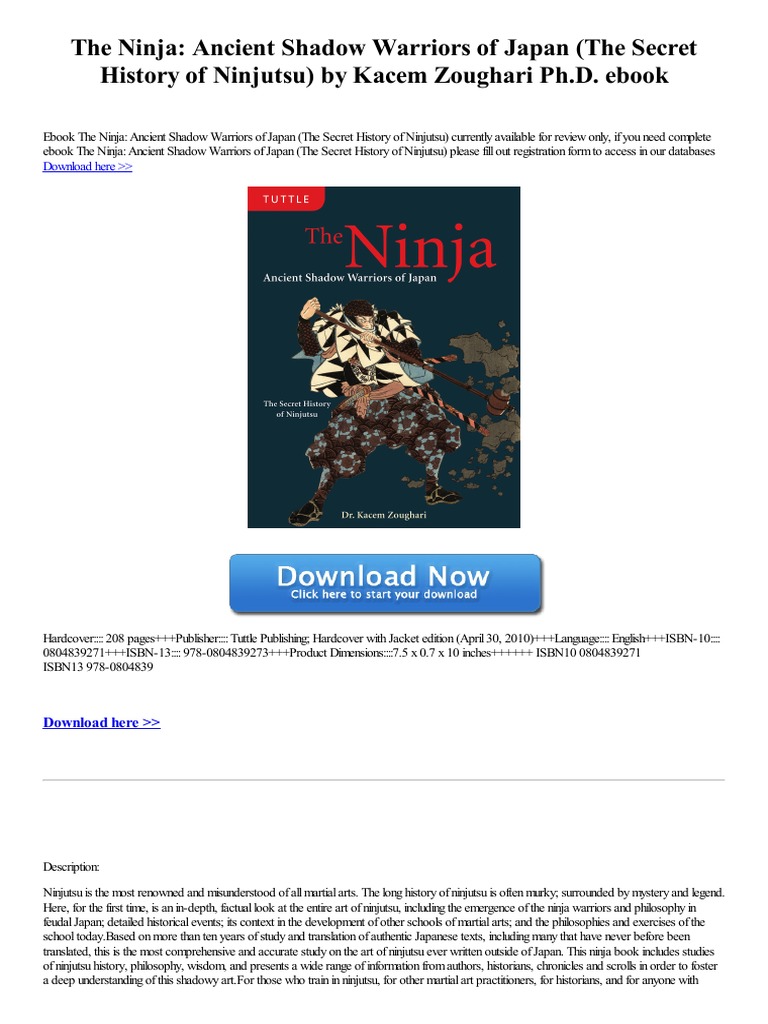 The Ninja: Ancient Shadow Warriors of Japan (The Secret History of ...