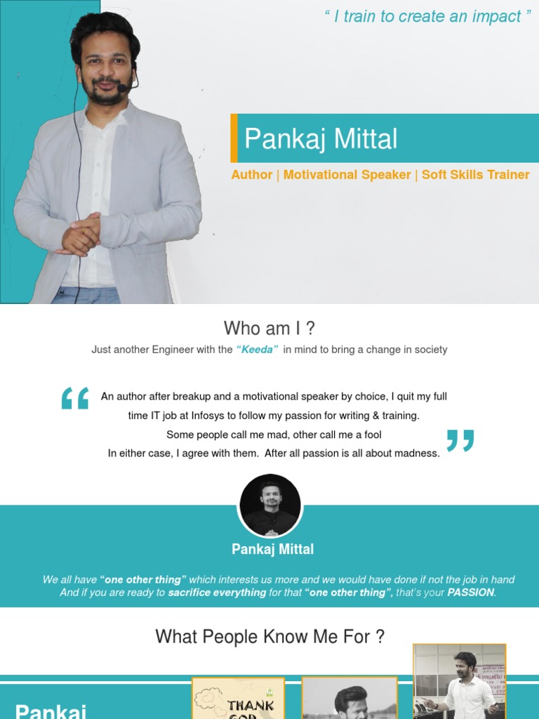 Pankaj Mittal: Author - Motivational Speaker - Soft Skills Trainer ...