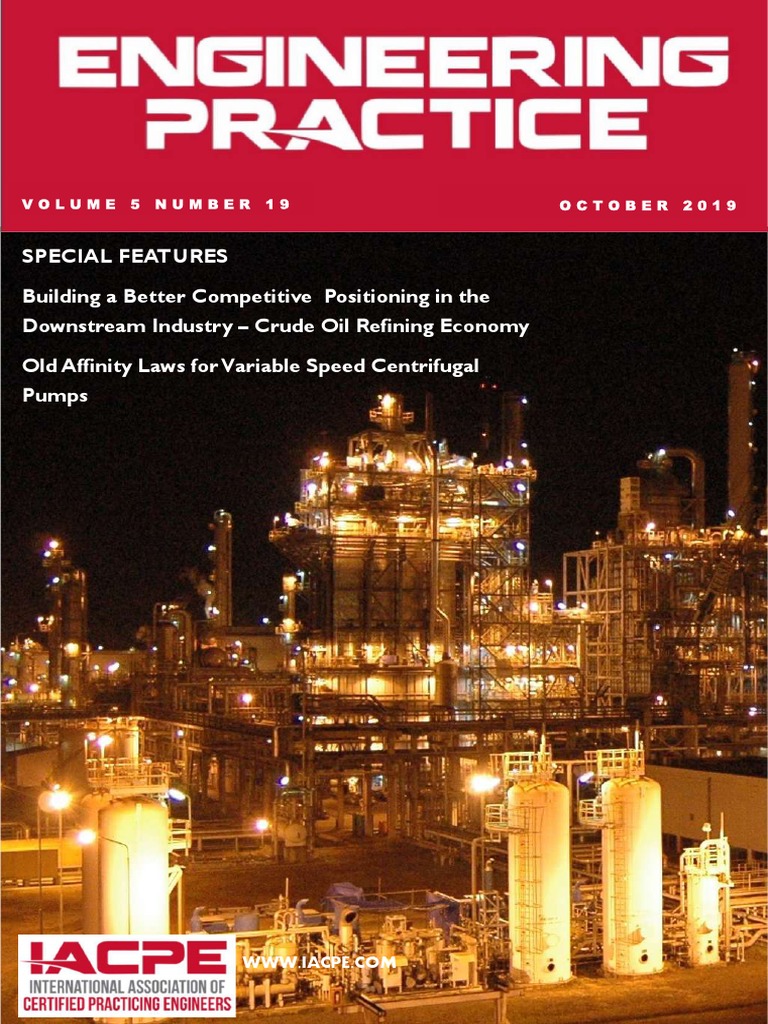 Engineering Practice Magazine October 2019 | PDF | Oil Refinery | Pump