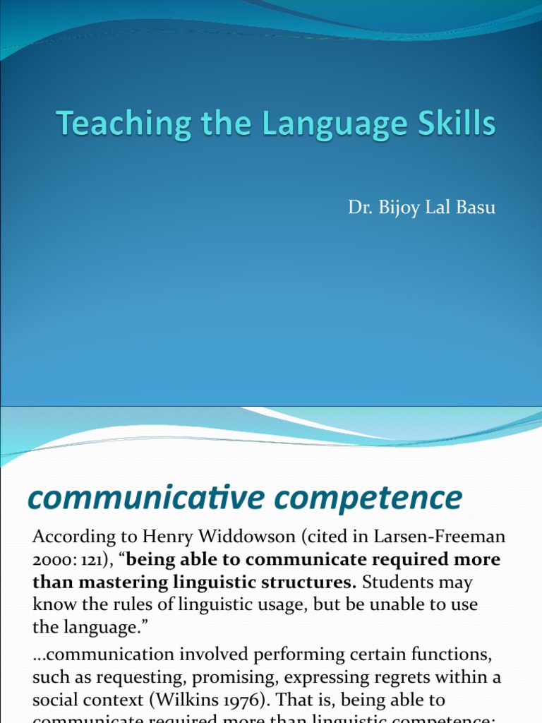 B11 - 4th Year ELT - The Speaking Skill | PDF | Speech | Psycholinguistics