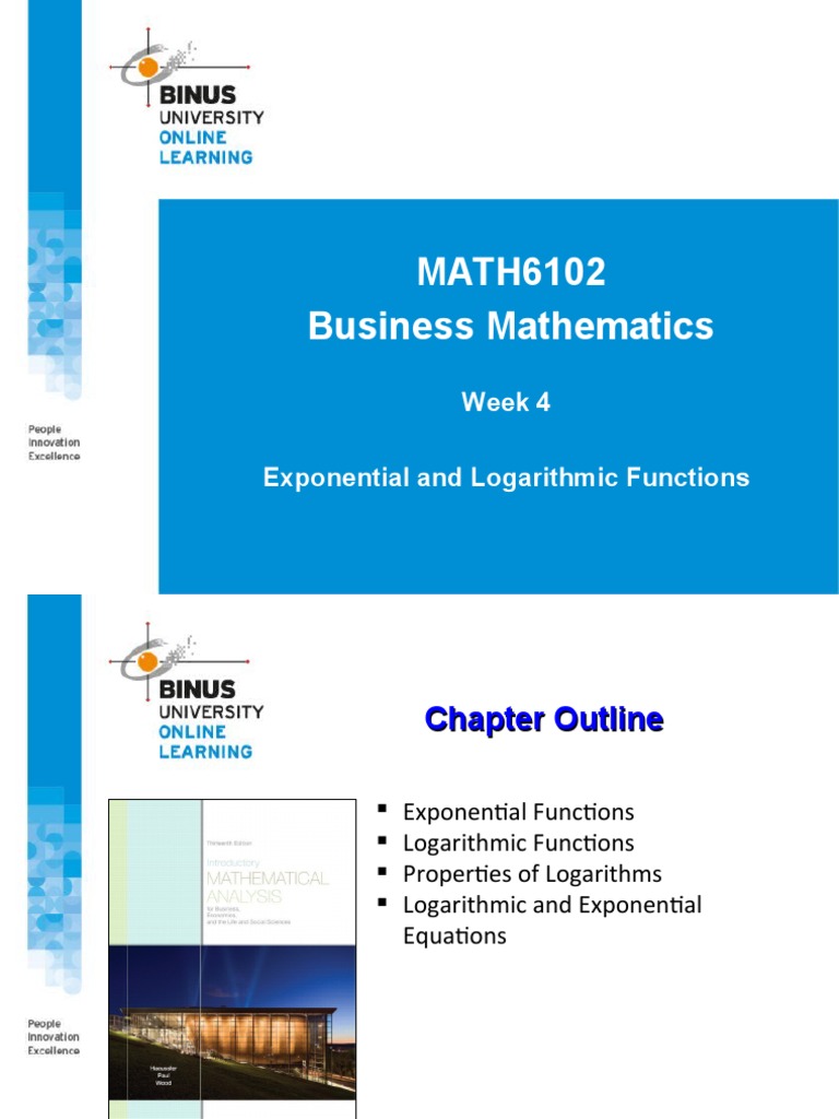 Exponential & Logarithmic Functions Guide | PDF | Logarithm | Exponential Function