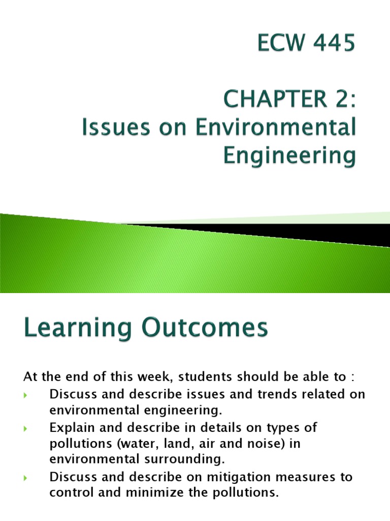 2) Issues On Environmental Engineering | PDF | Greenhouse Effect | Air ...