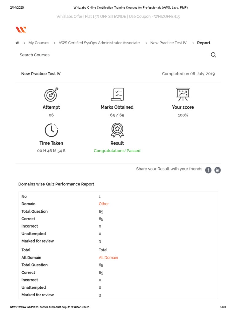 Sysops 4 | PDF | Load Balancing (Computing) | Amazon Web Services