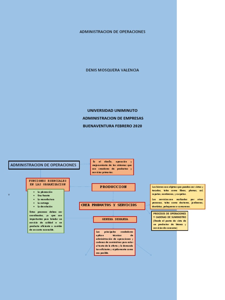 MAPA CONCEPTUAL Denis | PDF | Jefe de operaciones | Ciencias económicas