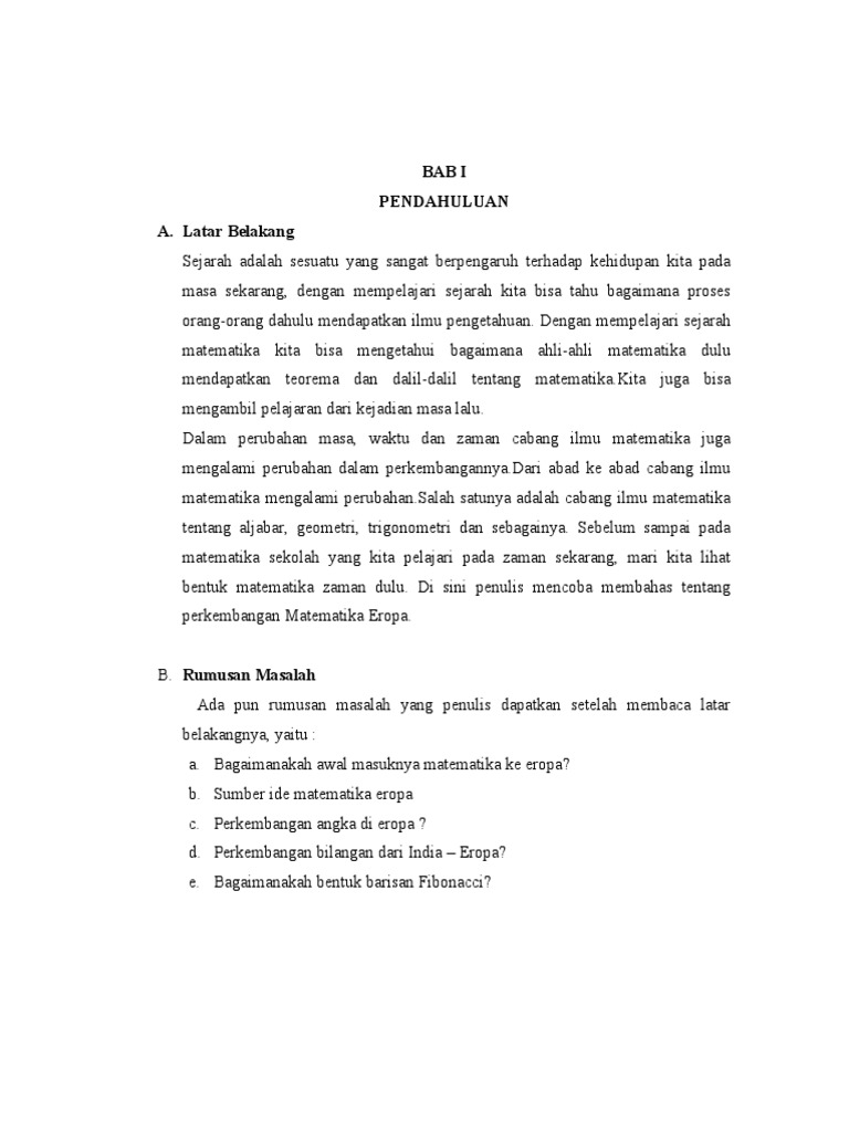 Kel 1 Sejarah MTK | PDF