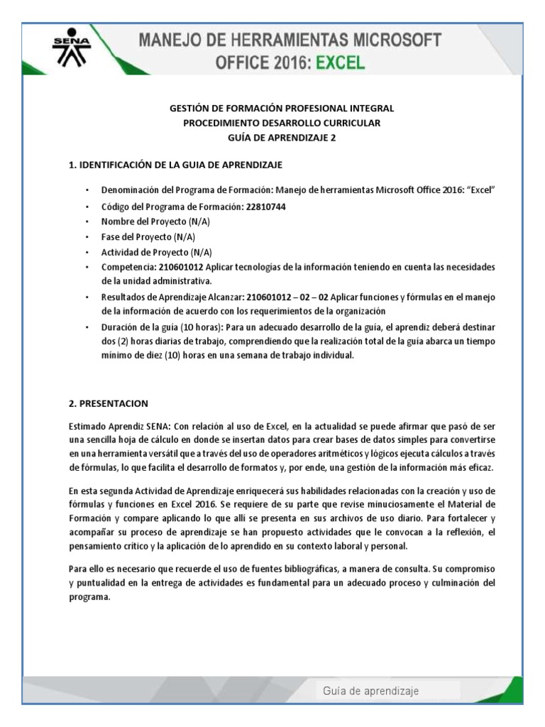 renderPDF PDF | PDF | Microsoft Excel | Aprendizaje