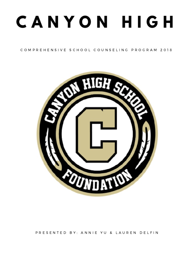 Canyon High: Comprehensive School Counseling Program 2018 | PDF ...
