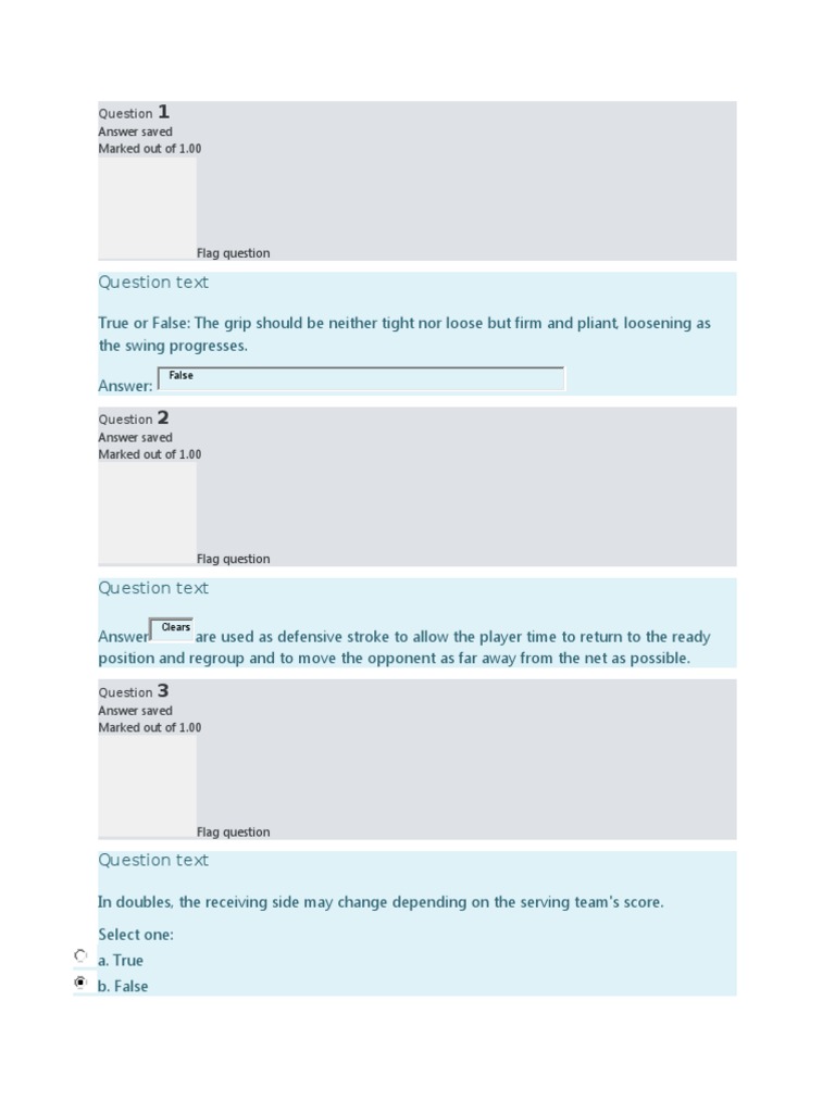 Question Text: Answer Saved Marked Out of 1.00 | Download Free PDF ...