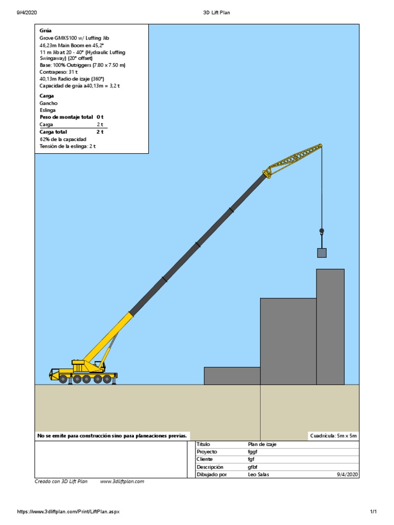 3D Lift Plan PDF | PDF