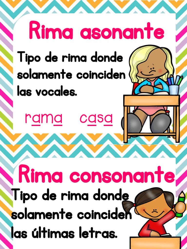 Láminas Tipos de Rimas | PDF