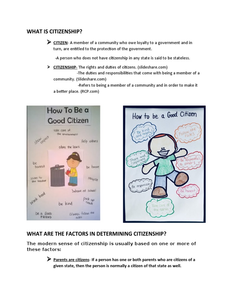 What Is Citizenship? | PDF | Naturalization | Citizenship