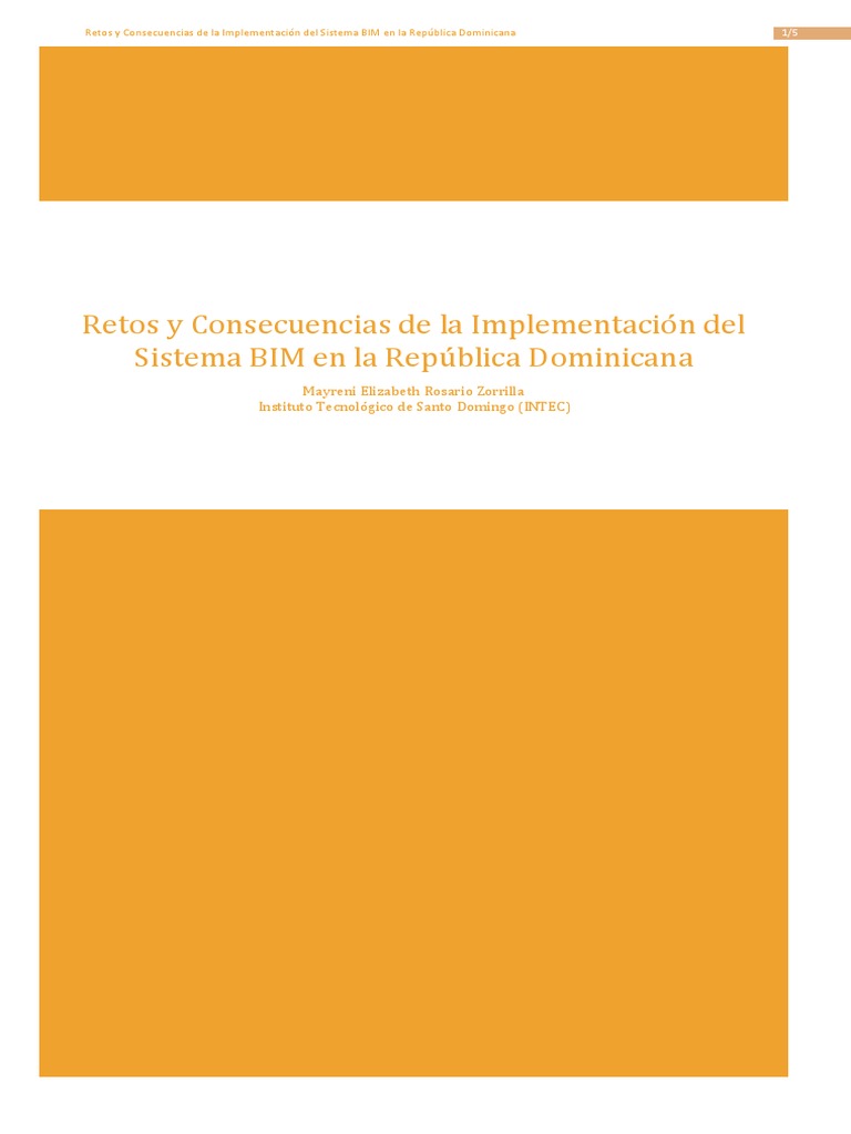 Paper BIM en Rep Dom | PDF | Evaluación del ciclo de vida | Software