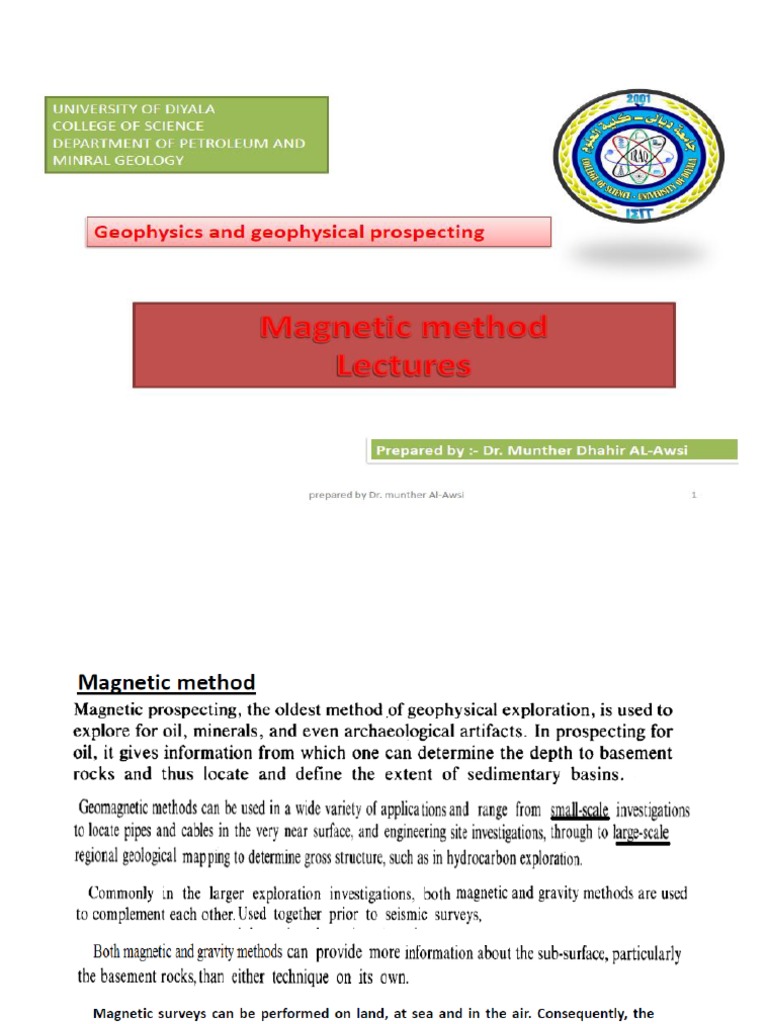 Introduction To Magnetic Method | PDF