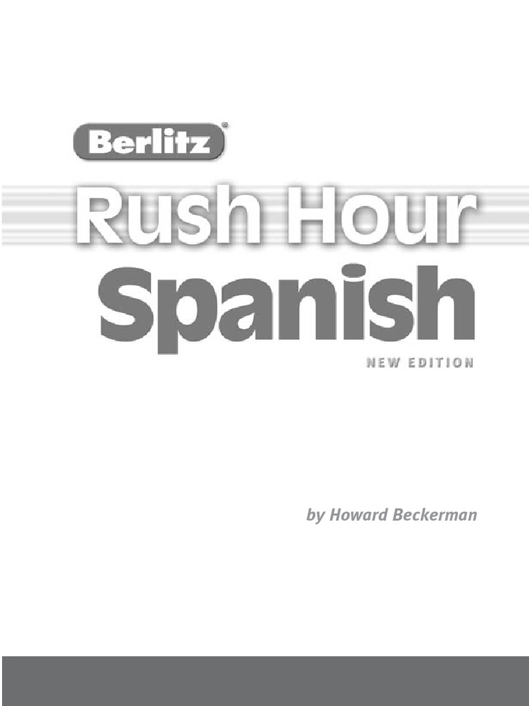 Berlitz Rush Hour Spanish | PDF