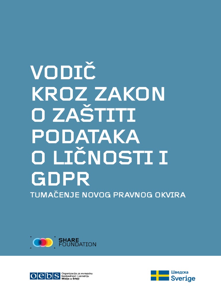 Vodic ZZPL GDPR Share 2019 PDF | PDF