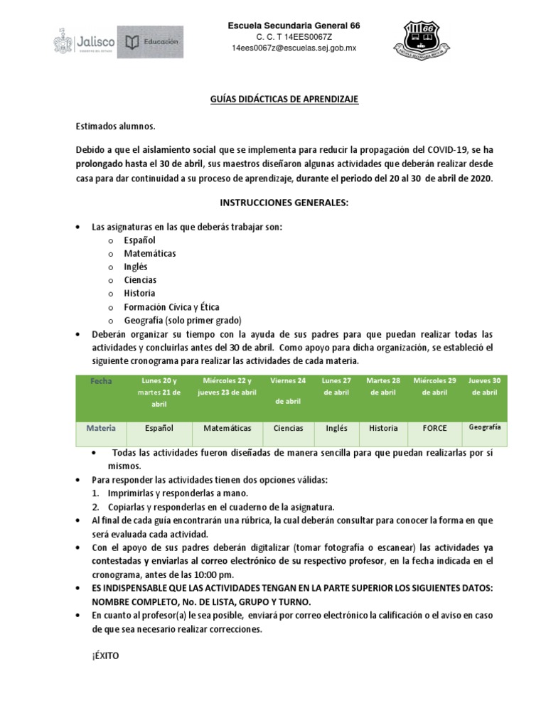FORCE. Actividad 2. Segundo Grado | PDF | Educación Secundaria | Maestros