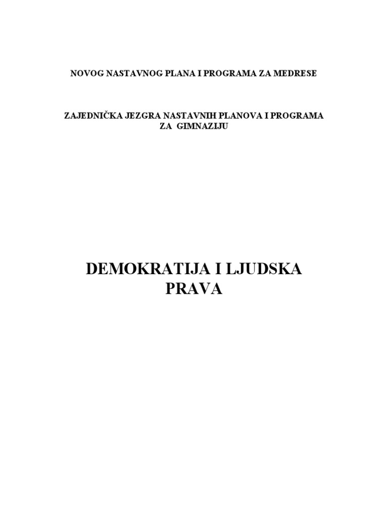 25 Demokratija I Ljudska Prava | PDF
