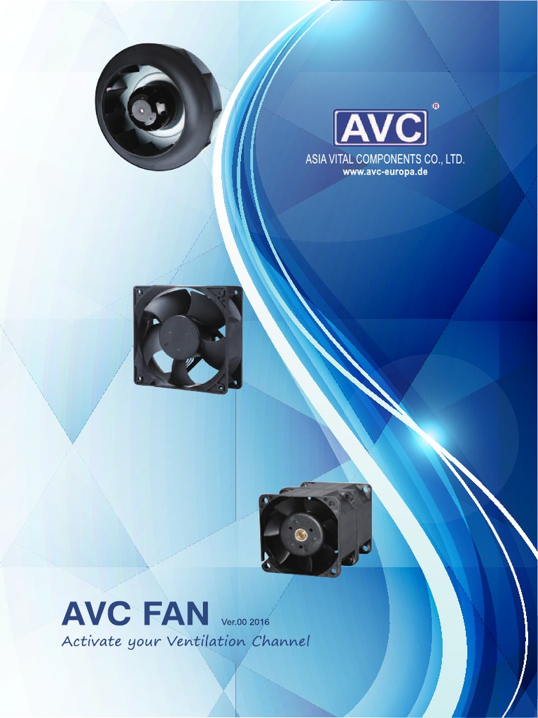 AVC FAN Catalog 10 2017 | PDF | Electrical Engineering | Manufactured Goods