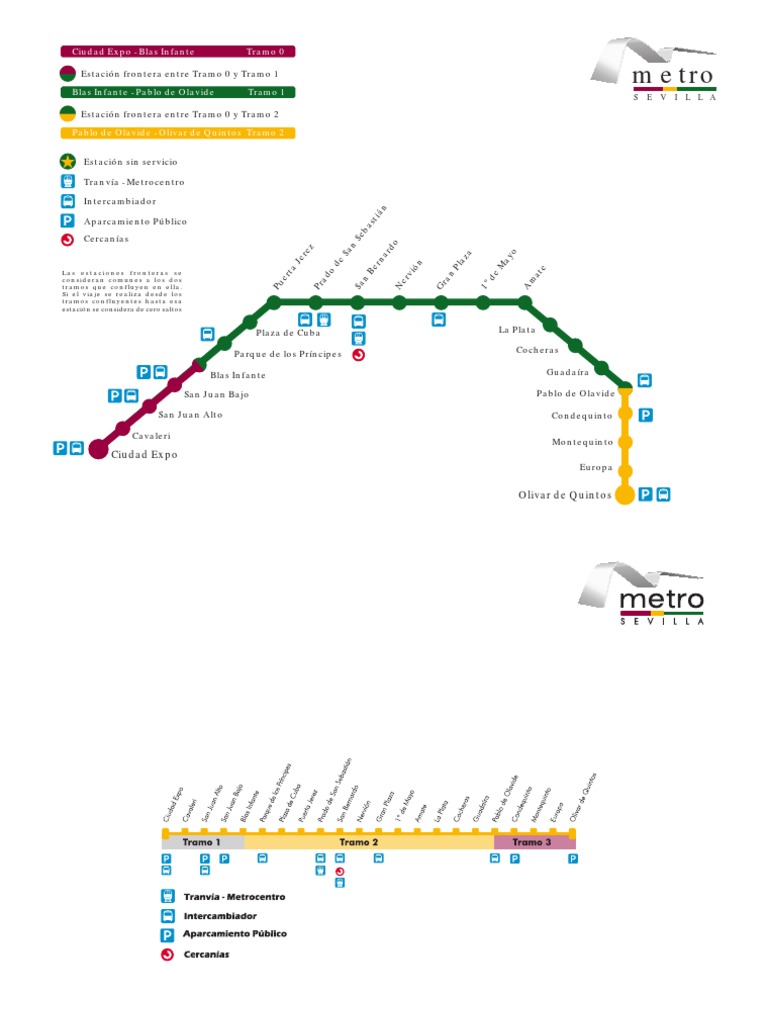 Plano Metro de Sevilla | PDF | Transporte ferroviario de pasajeros ...
