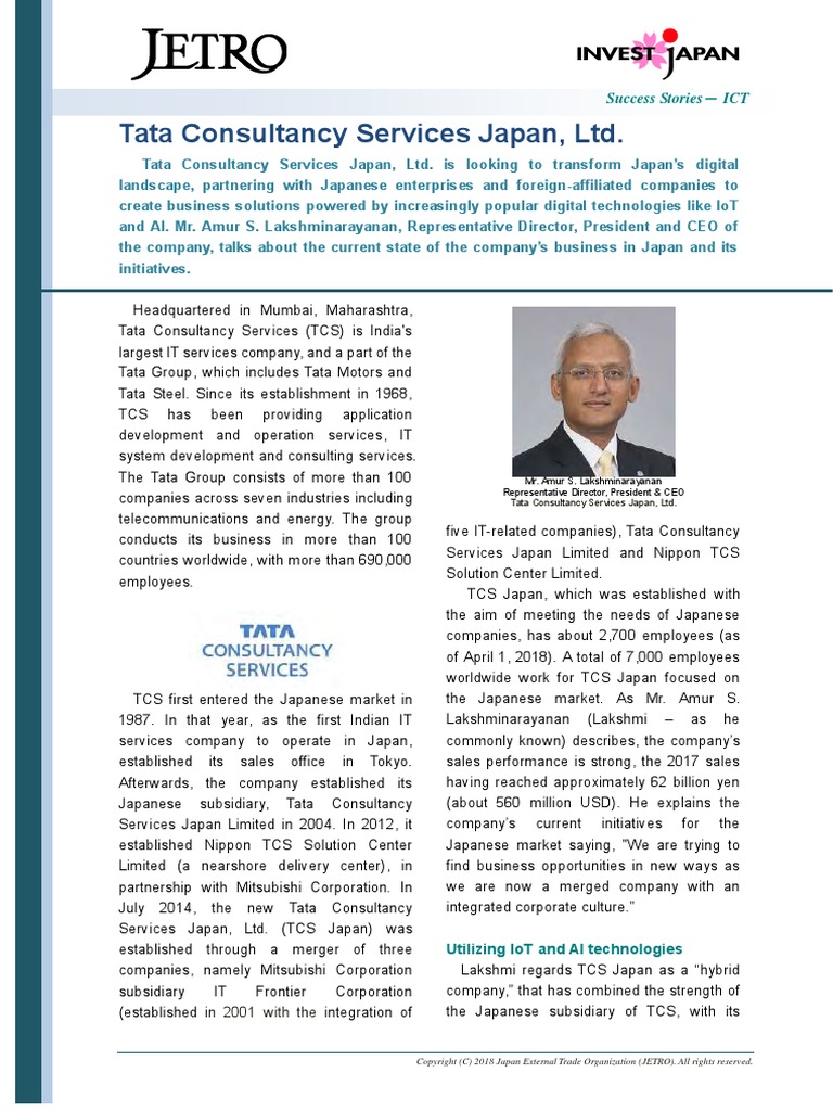 Tcs PDF | PDF | Japan | Economies