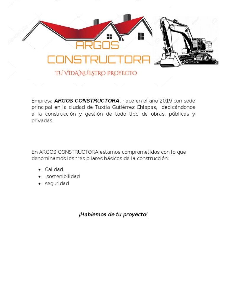 Empresa ARGOS CONSTRUCTORA | PDF | Calidad (comercial) | Sustentabilidad