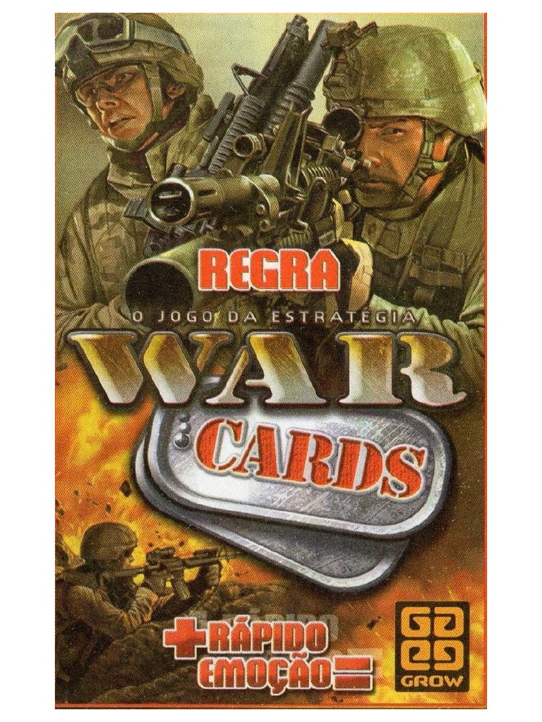 War Cards War Cards Manual de Regras 75477 | PDF
